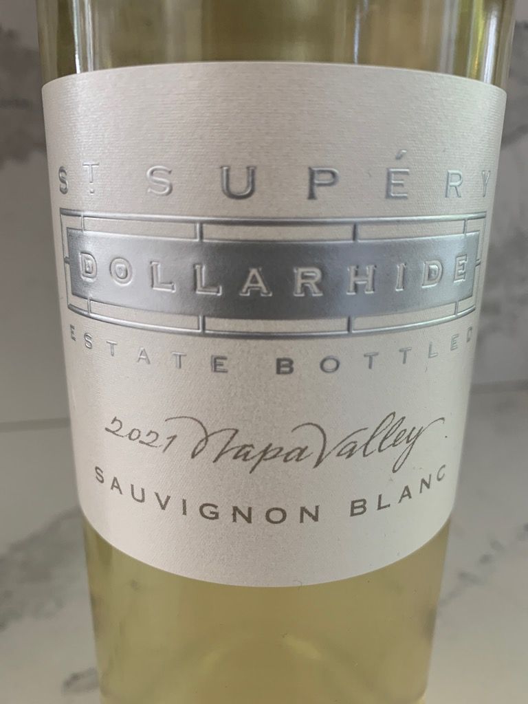 2021 St. Supéry Sauvignon Blanc Cold Concrete Fermented Dollarhide ...