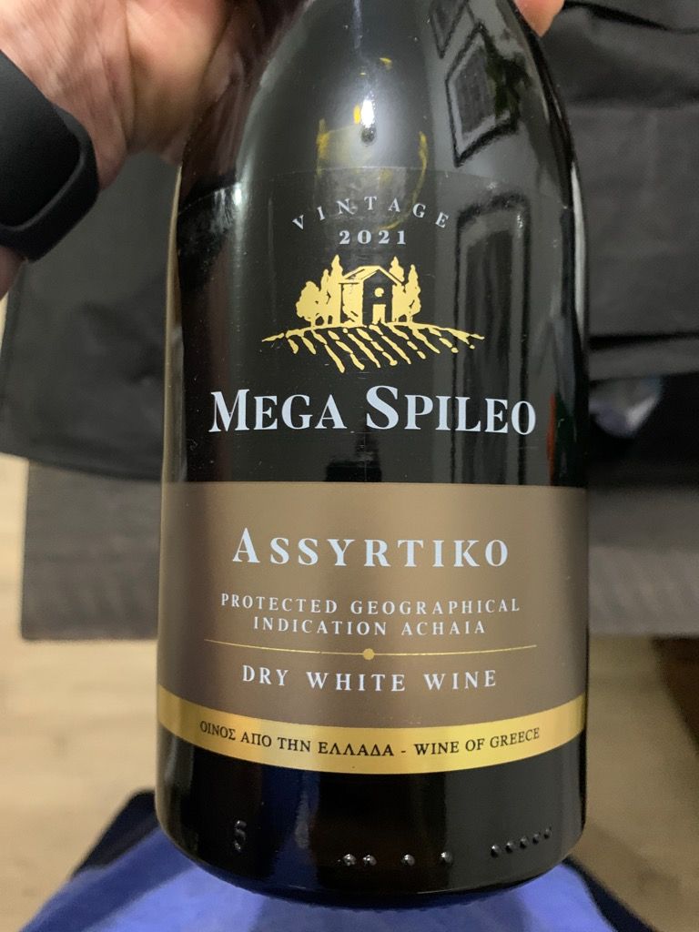 2021 Domaine Mega Spileo Assyrtiko, Greece, Peloponnisos, Achaia - CellarTracker