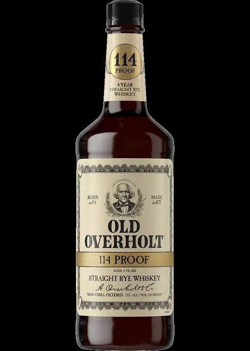 NV Old Overholt 114 Proof Straight Rye Whiskey, 57%, USA, Kentucky ...