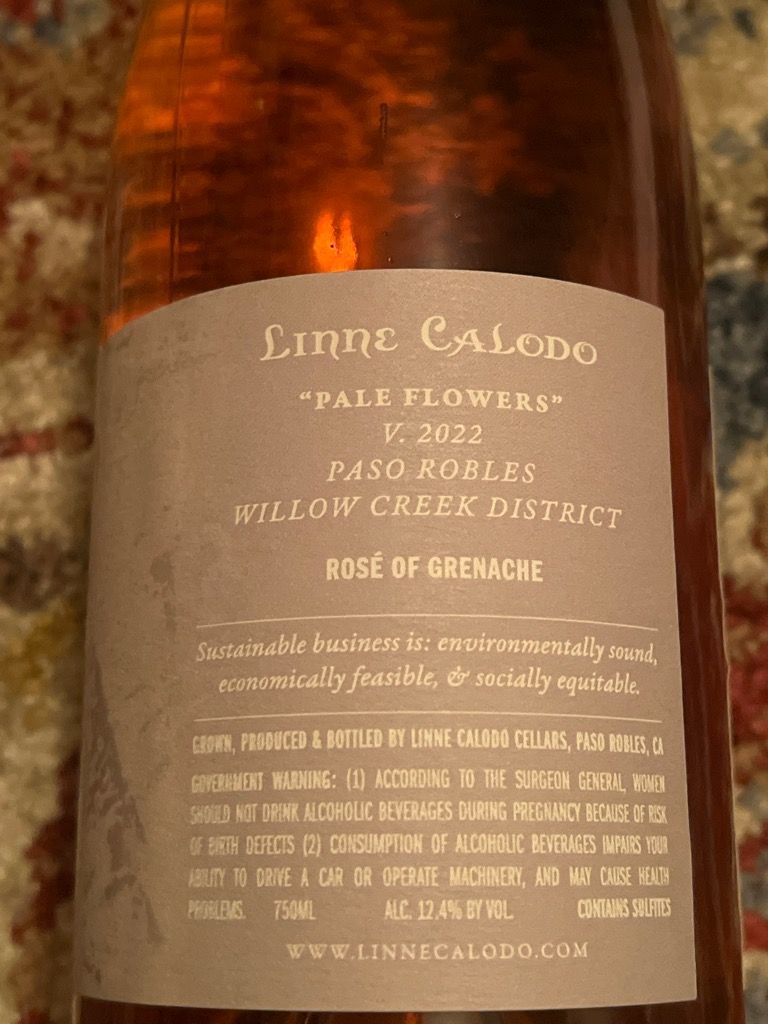 2022 Linne Calodo "Pale Flowers", USA, California, Central Coast, Paso ...