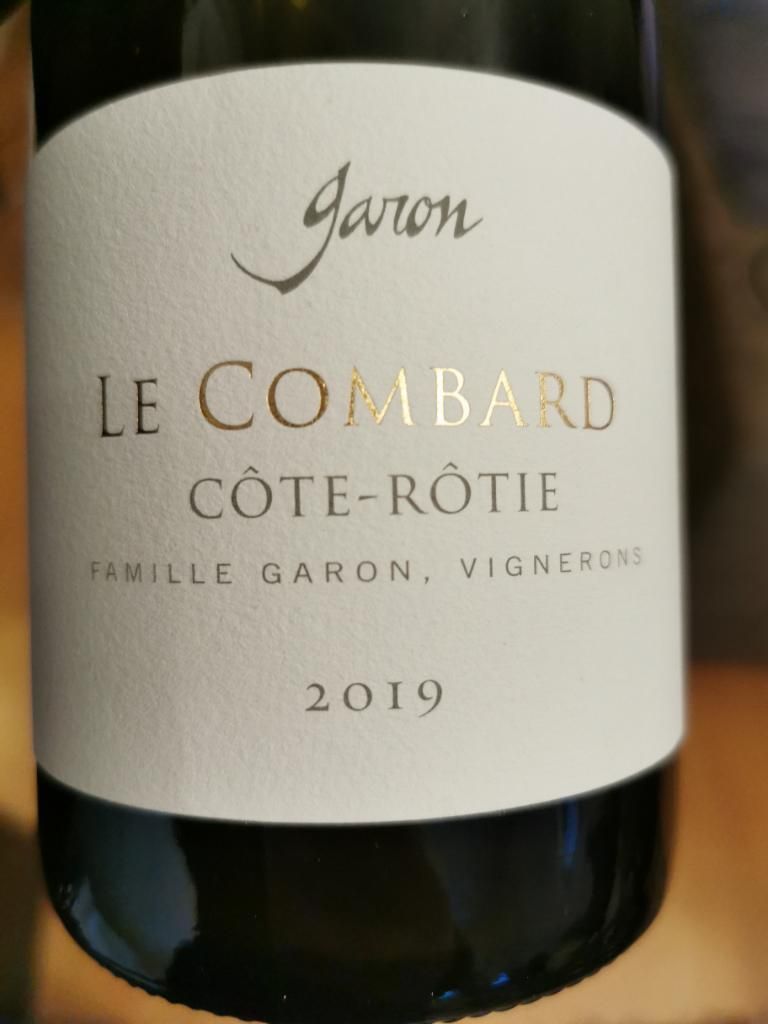 2019 Domaine Garon Côte-Rôtie Le Combard, France, Rhône, Northern Rhône ...