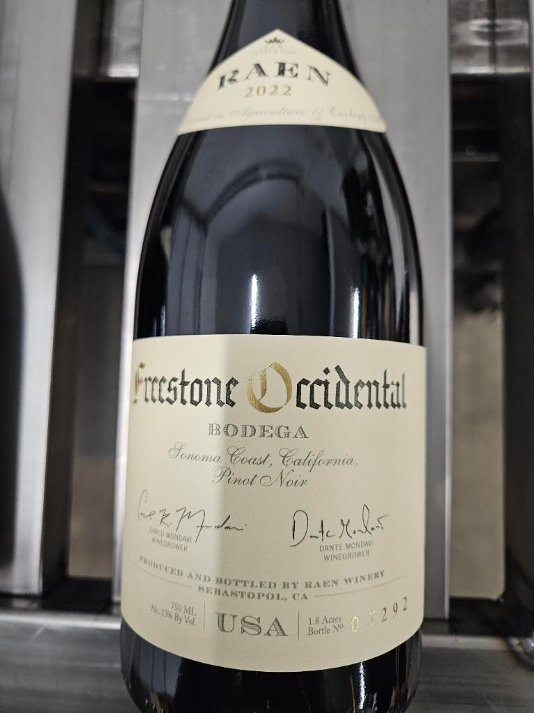 2022 Raen Winery Pinot Noir Freestone Occidental Bodega, USA ...
