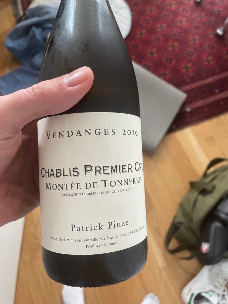 2020 Patrick Piuze Chablis 1er Cru Montée de Tonnerre, France, Burgundy ...