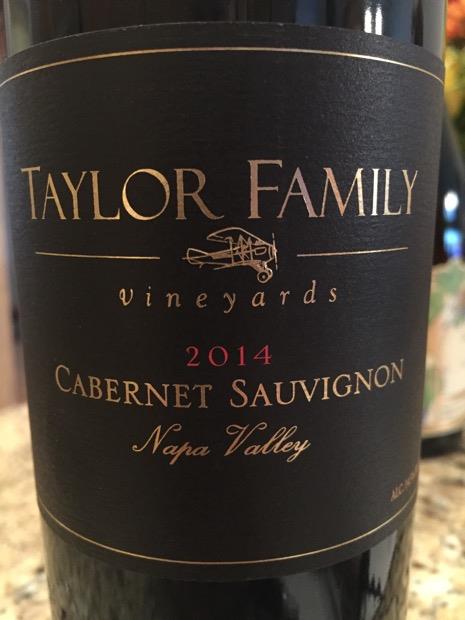 2014 Taylor Family Vineyards Cabernet Sauvignon, USA, California, Napa ...