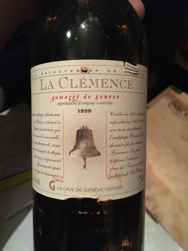 2015 Caves de Genève Cabernet Franc La Clémence, Switzerland, Genève ...