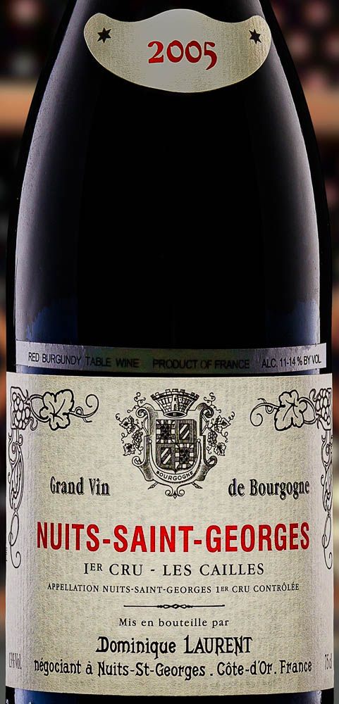 1995 Dominique Laurent Nuits-Saint-Georges 1er Cru Les Cailles Vieilles ...