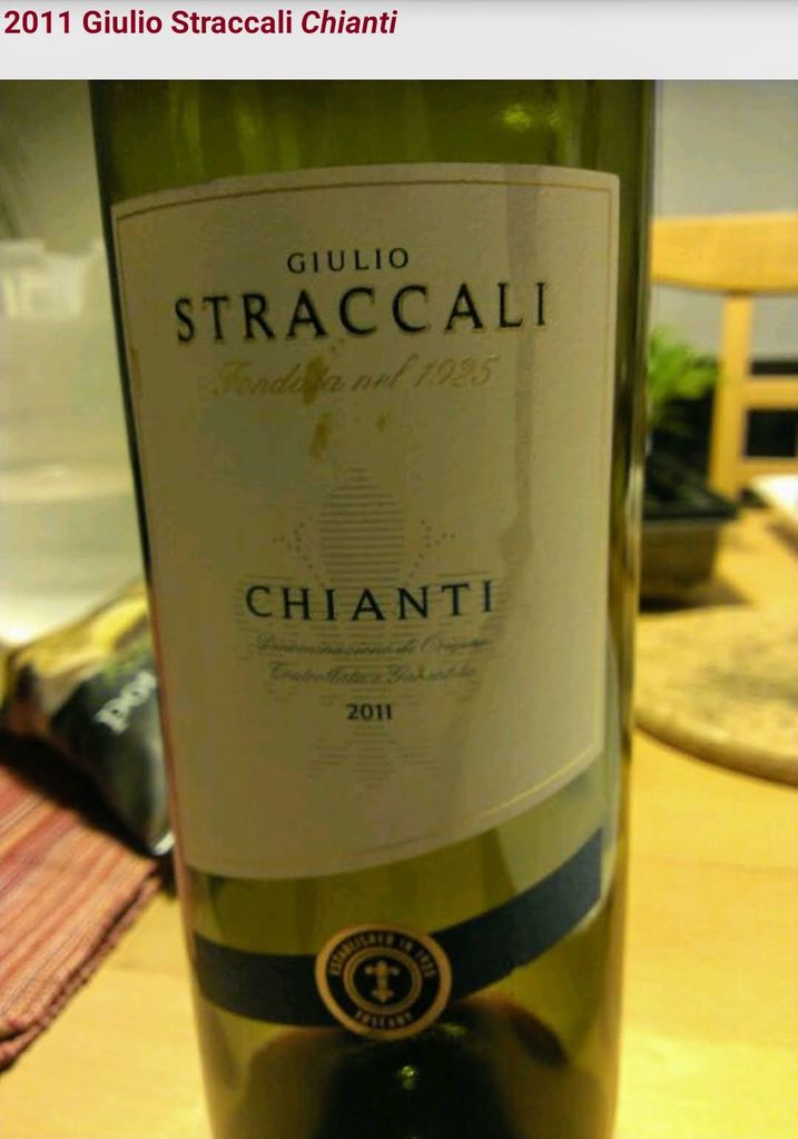 2012 Giulio Straccali Chianti, Italy, Tuscany, Chianti - CellarTracker