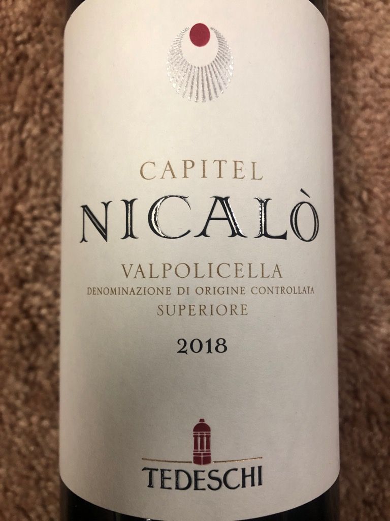 2019 Tedeschi Valpolicella Classico Superiore Capitel dei Nicalò ...