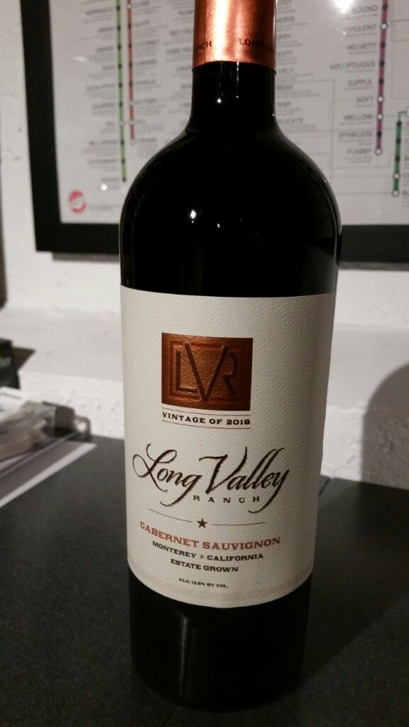 2018 Long Valley Ranch Cabernet Sauvignon Monterey County Unfined and ...