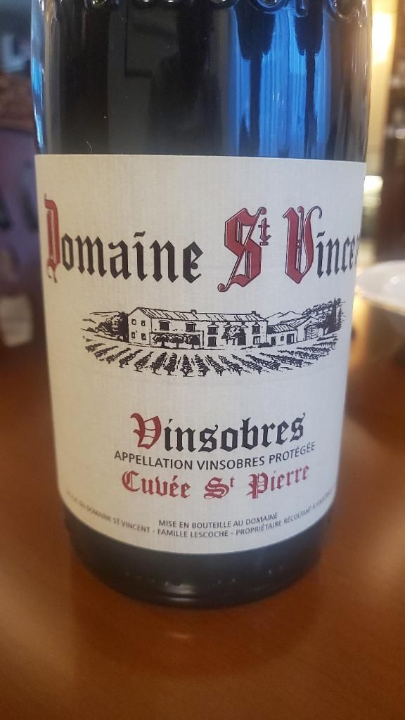 2014 St. Vincent Vinsobres Cuvée st pierre, France, Rhône, Southern ...