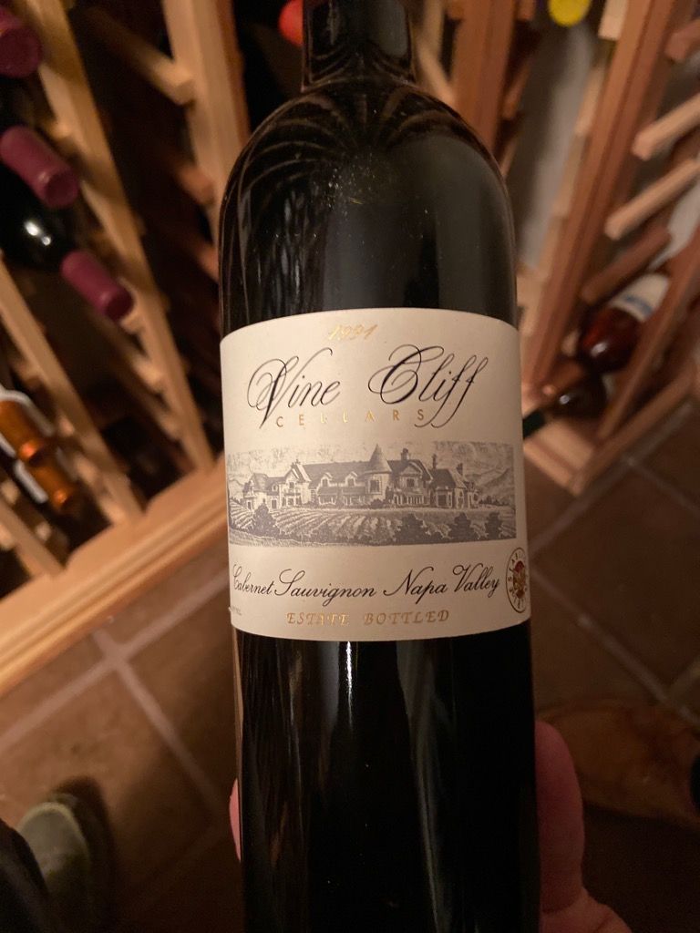 1991 Vine Cliff Winery Cabernet Sauvignon, USA, California, Napa Valley ...