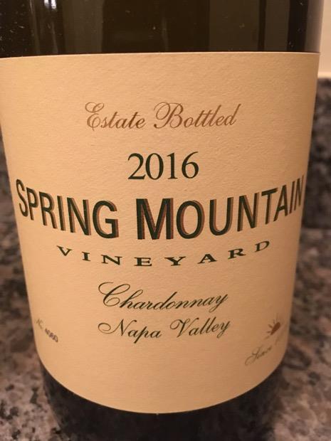 2016 Spring Mountain Vineyard Chardonnay, Australia, New South Wales ...