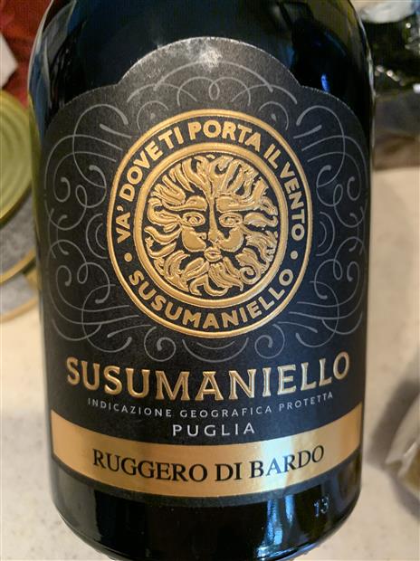 2016 Ruggero di Bardo Susumaniello - CellarTracker