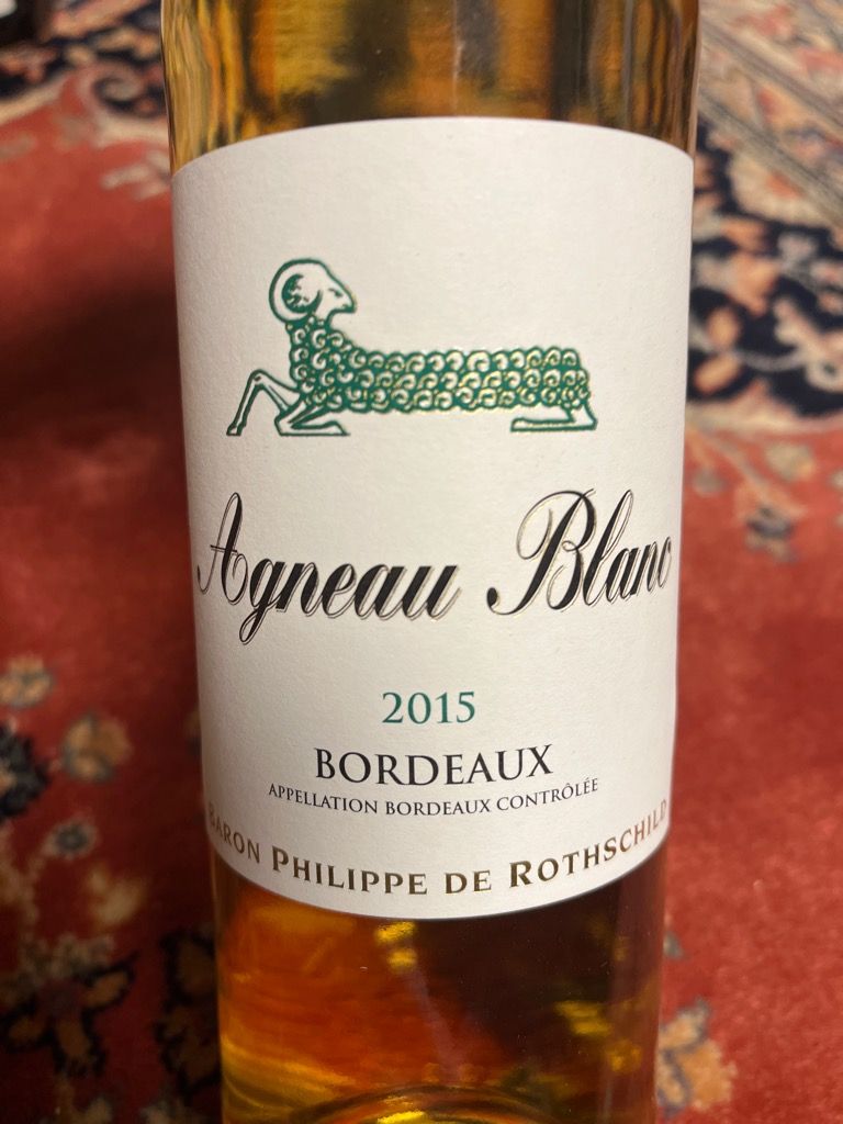 2015 Baron Philippe de Rothschild Bordeaux Agneau blanc, France ...