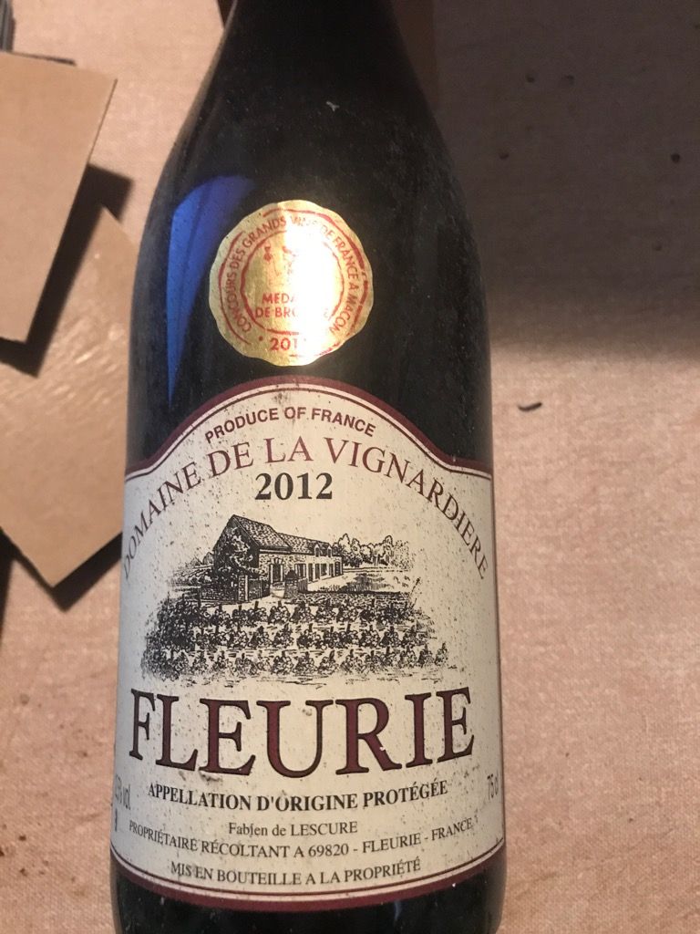 2011 Domaine de la Vignardiere Fleurie, France, Burgundy, Beaujolais ...