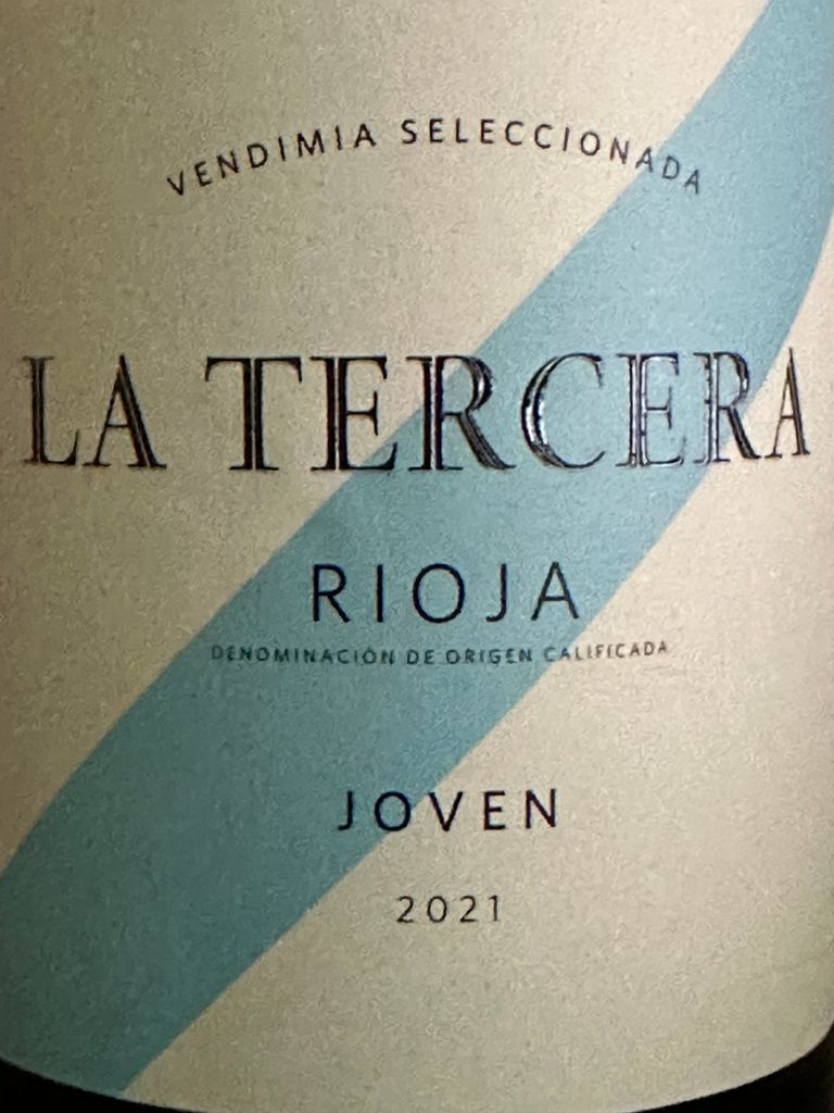2021 Compania de Vinos del Atlantico Rioja La Tercera Joven, Spain, La ...