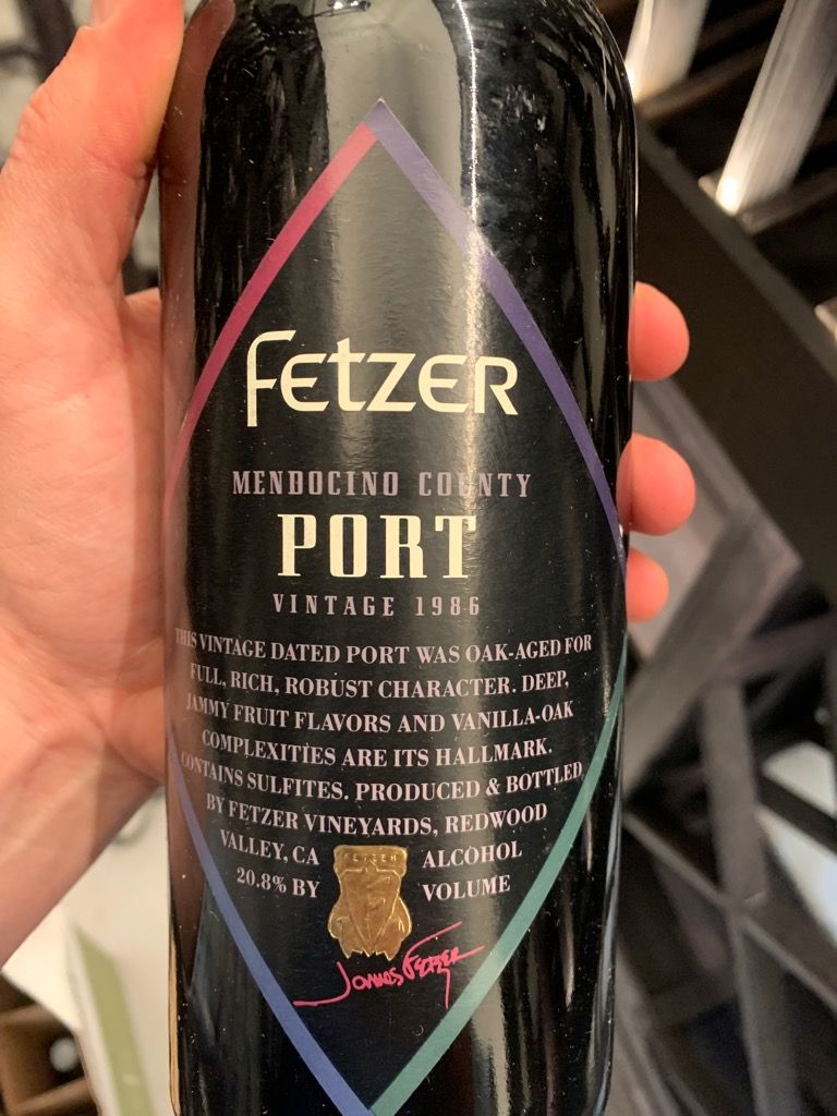 1978 Fetzer Reserve Port Mendocino, USA, California, North Coast ...