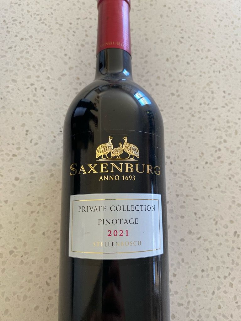 2021 Saxenburg Pinotage Private Collection, South Africa, Coastal ...