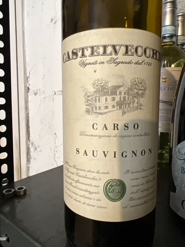 2016 Castelvecchio Carso Sauvignon, Italy, Friuli-Venezia Giulia, Carso ...