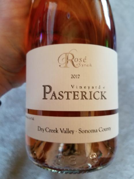 2017 Vineyard of Pasterick Syrah Rosé, USA, California, Sonoma County ...