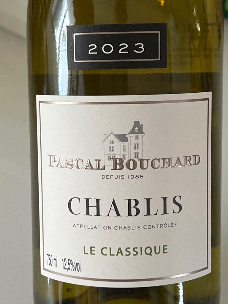 2023 Pascal Bouchard Chablis Le Classique, France, Burgundy, Chablis - CellarTracker