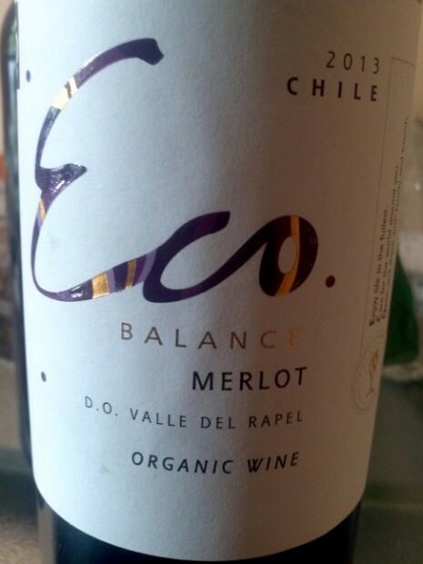 2013 Emiliana Merlot Eco. Balance, Chile, Rapel Valley, Colchagua ...