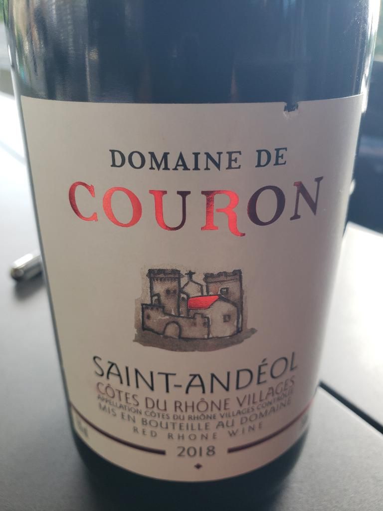 2020 Domaine de Couron Côtes du Rhône Villages, France, Rhône, Southern ...
