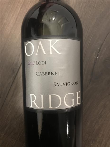 2017 Oak Ridge Winery Cabernet Sauvignon, USA, California, Central ...