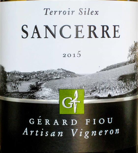 2015 Domaine Gerard Fiou Sancerre, France, Loire Valley, Upper Loire ...