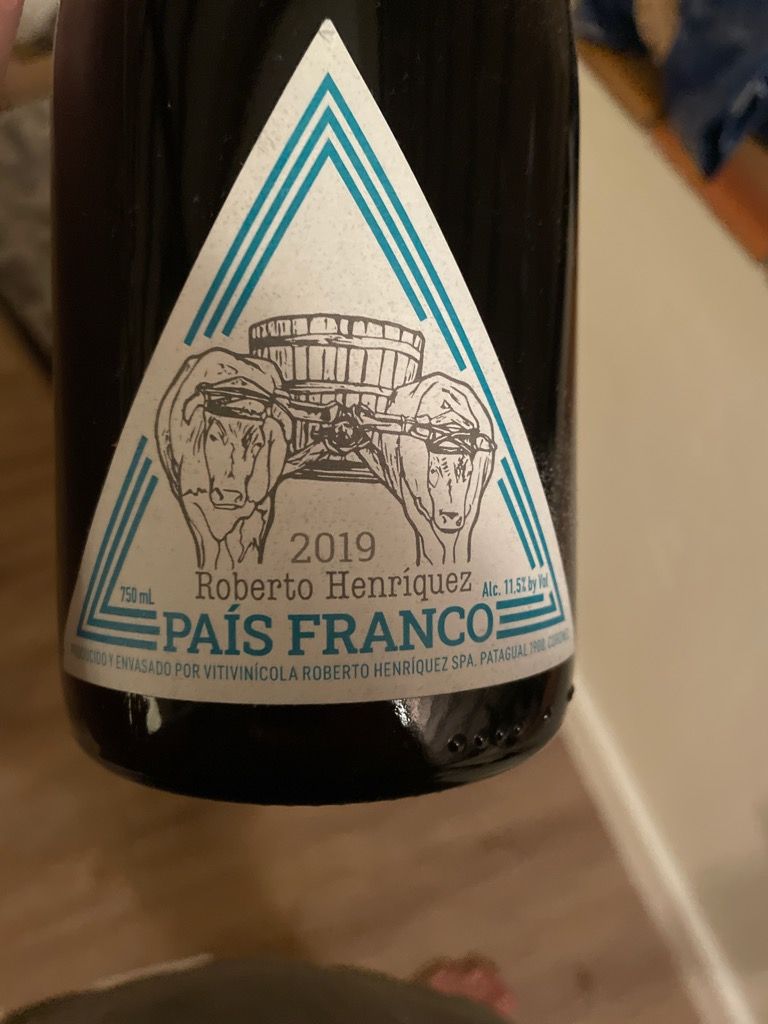 2020 Roberto Henriquez País Franco, Chile, Bío-Bío Valley - CellarTracker