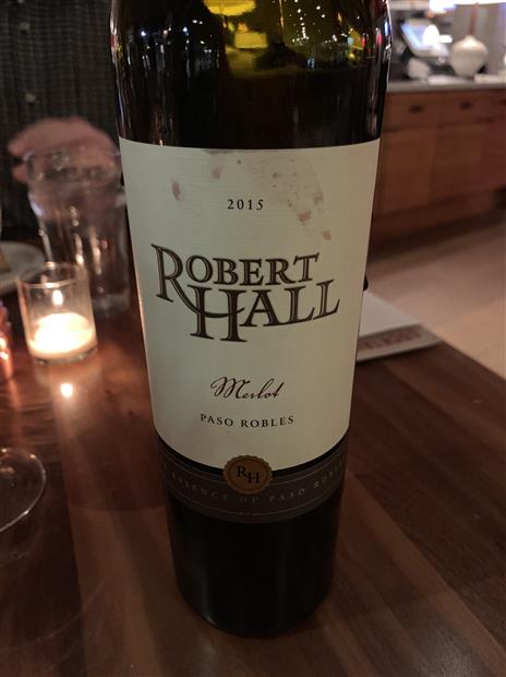 2015 Robert Hall Merlot, USA, California, Central Coast, Paso Robles ...