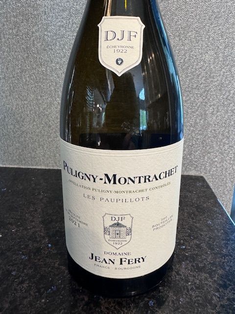 2022 Domaine Jean Féry & fils Puligny-Montrachet Les Paupillots, France ...
