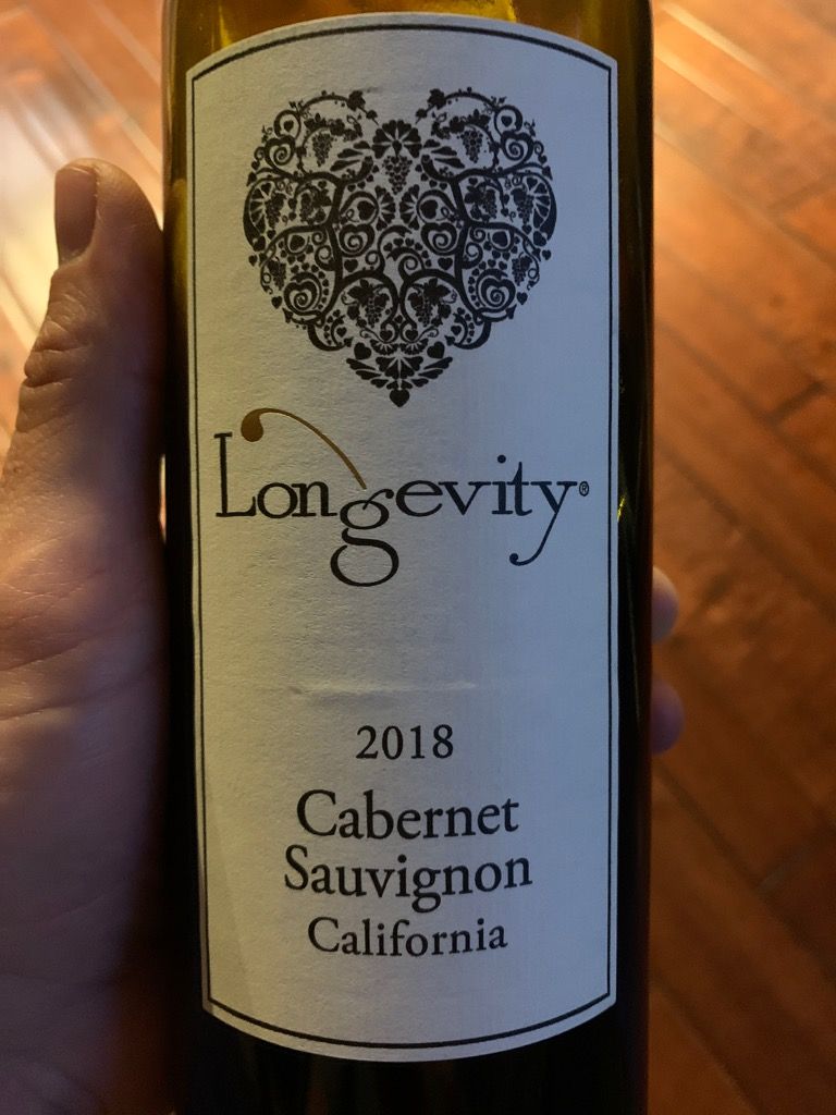 2021 Longevity Wines Cabernet Sauvignon, USA, California, San Francisco ...