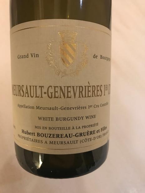 2014 Hubert Bouzereau-Gruère et Filles Meursault 1er Cru Les ...