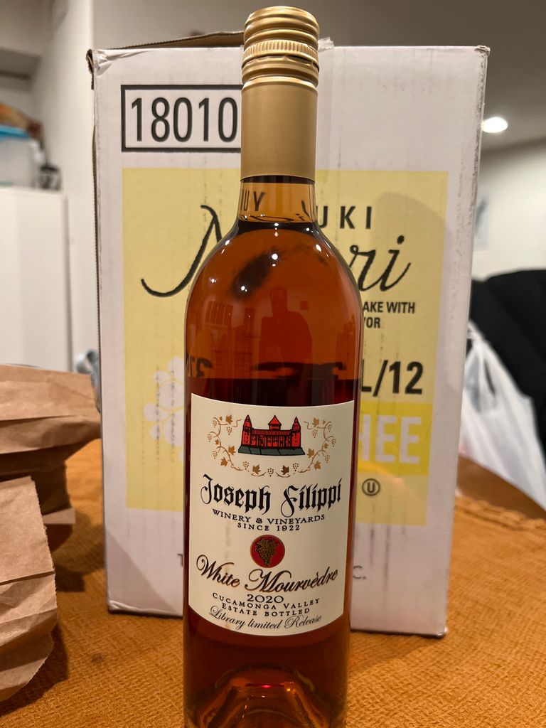 2020 Joseph Filippi Pride of Cucamonga White Mourvedre, USA, California ...