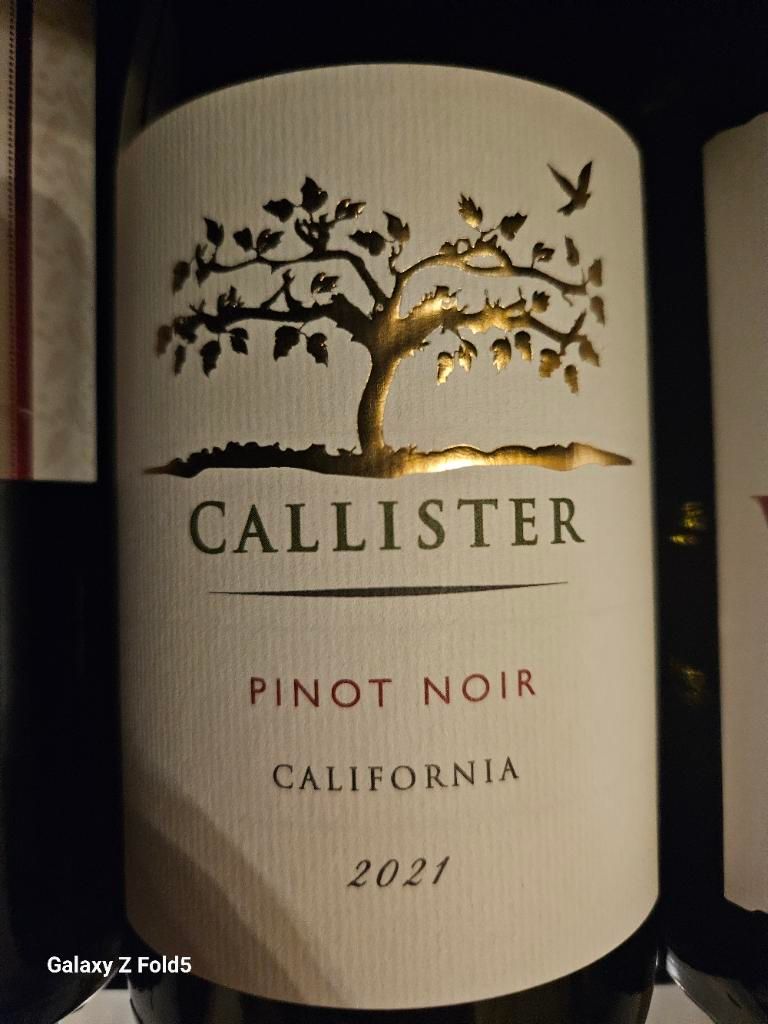 2021 Callister Cellars Pinot Noir, USA, California - CellarTracker