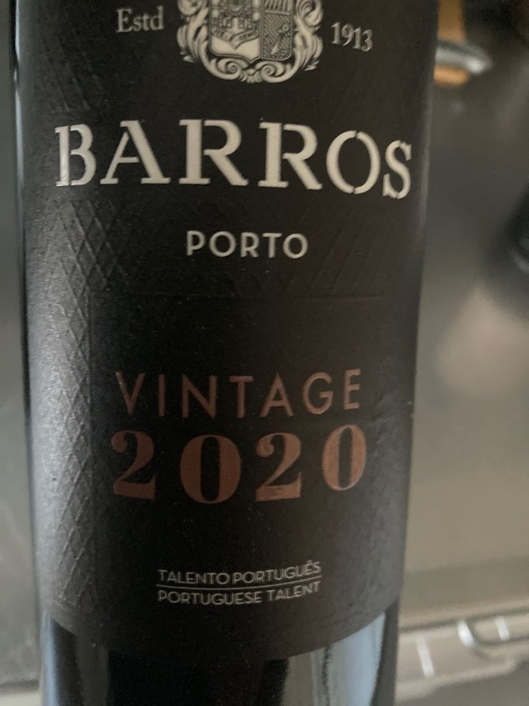 2020 Barros Porto Vintage, Portugal, Douro, Porto - CellarTracker