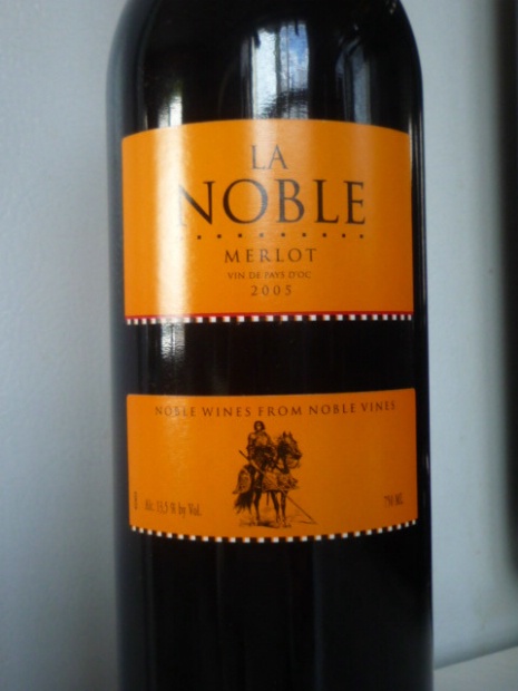 2005 La Noble Merlot Vin de Pays d'Oc, France, Languedoc Roussillon ...