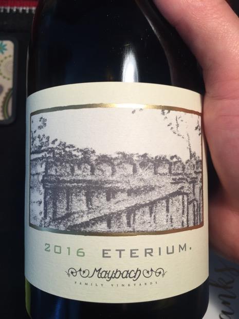 2012 Maybach Family Vineyards Chardonnay Eterium, USA, California ...