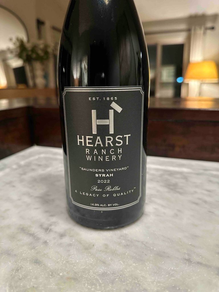 2022 Hearst Ranch Winery Syrah Saunders Vineyard, USA, California ...