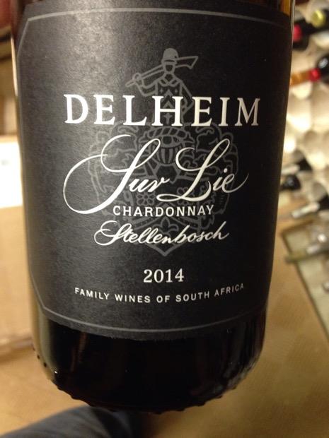 2020 Delheim Chardonnay Sur Lie, South Africa, Coastal Region ...
