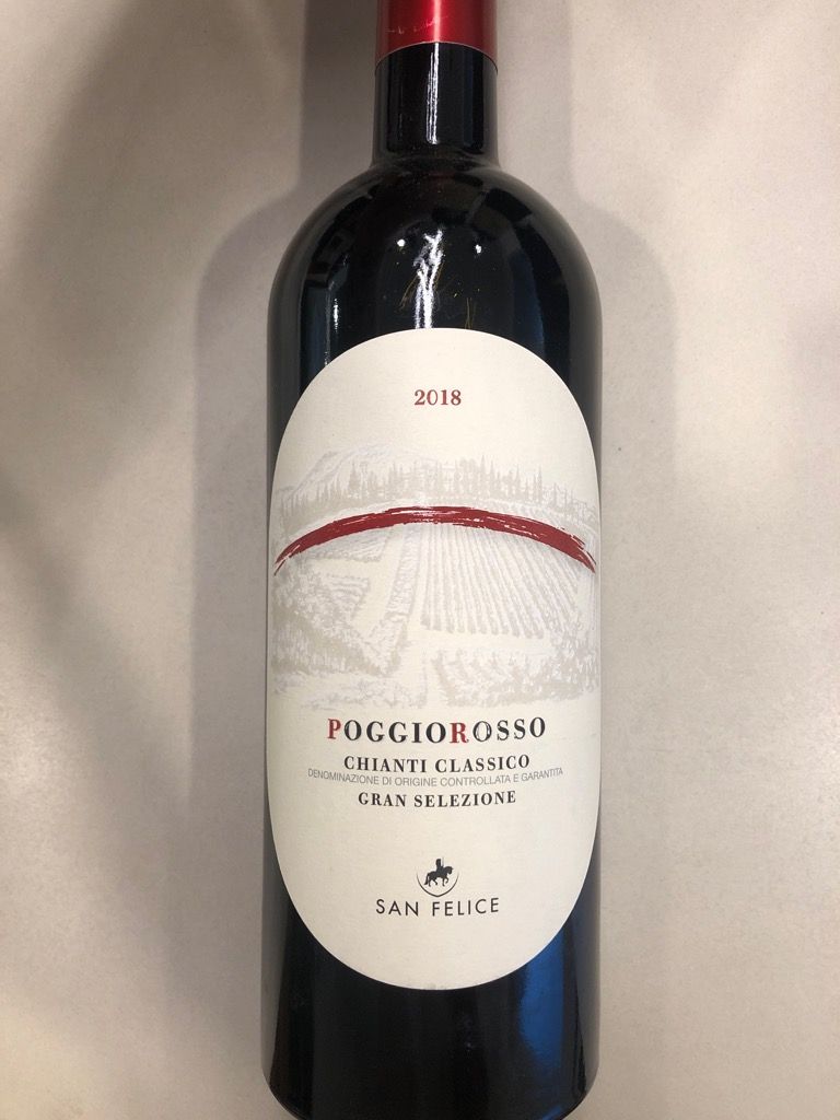 2019 San Felice Chianti Classico Gran Selezione Poggio Rosso, Italy ...
