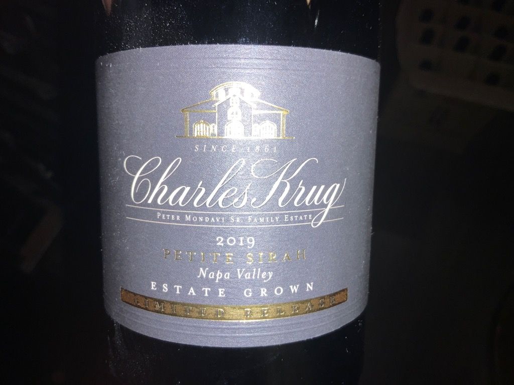 2019 Charles Krug Winery (Peter Mondavi Family) Merlot Reserve, USA ...