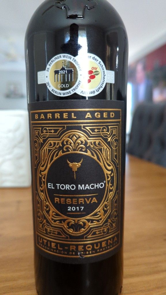 2016 El Toro Macho Utiel-Requena Reserva, Spain, Valencia, Utiel ...