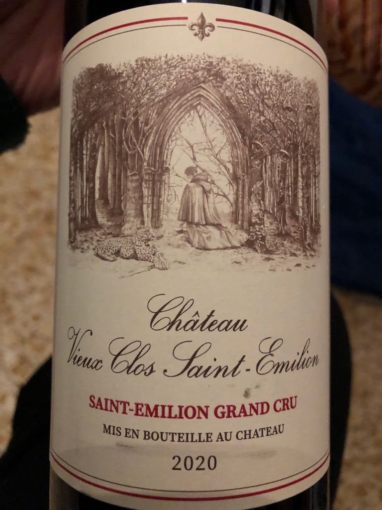 2020 Vignobles Daniel Mouty Chateau Vieux Clos Saint Emilion, France ...