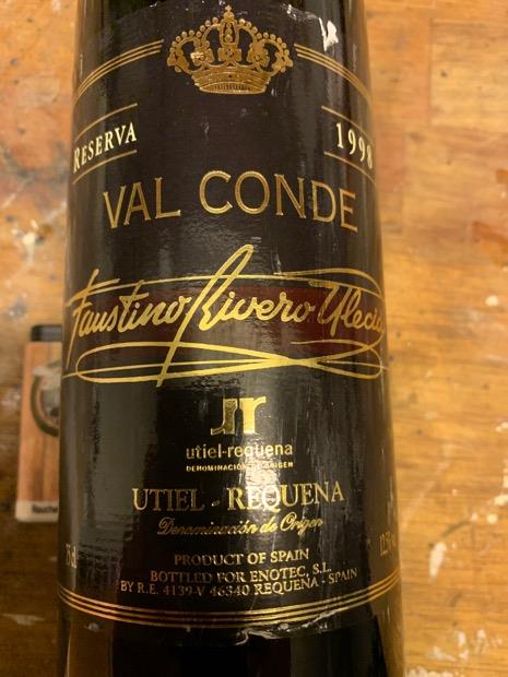 1996 Val Conde Utiel-Requena Reserva, Spain, Valencia, Utiel-Requena ...