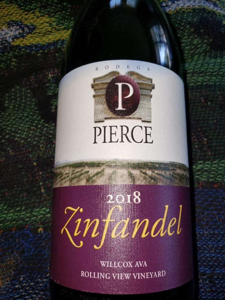 2019 Bodega Pierce Zinfandel Rolling View Vineyard, USA, Arizona ...