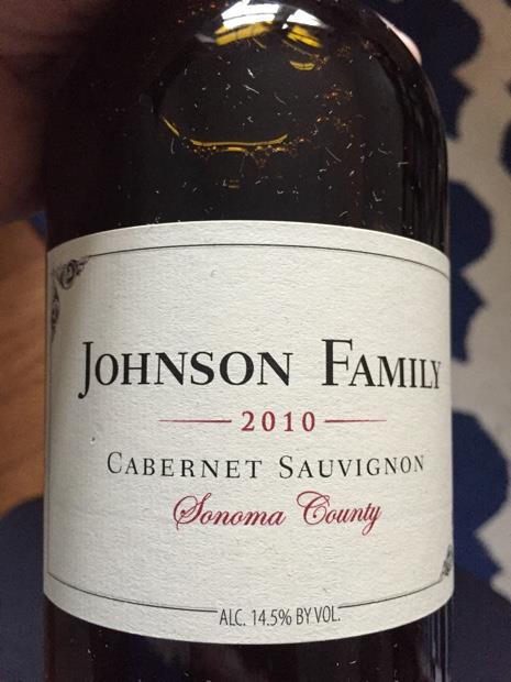 2009 Johnson Family Cabernet Sauvignon - CellarTracker