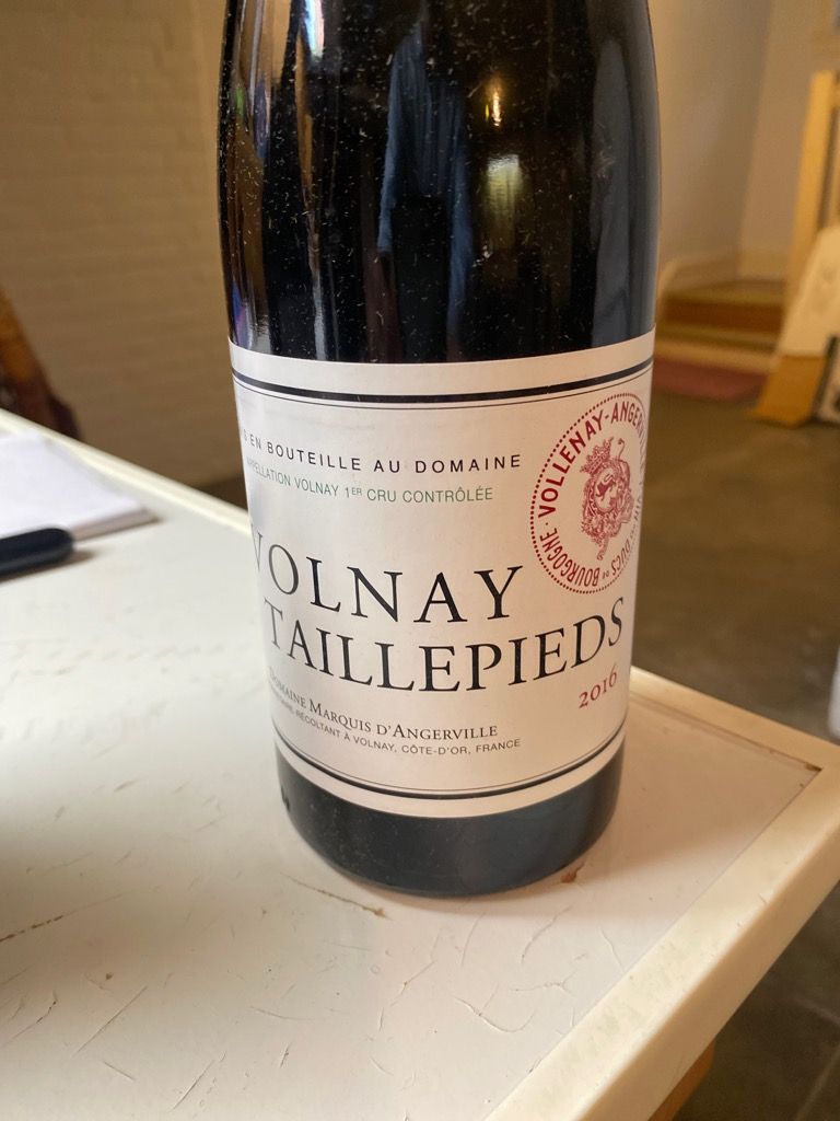 2016 Domaine Marquis d'Angerville Volnay 1er Cru Taillepieds, France ...