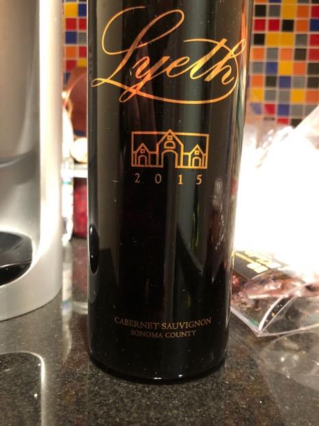 2015 Lyeth Cabernet Sauvignon, USA, California - CellarTracker